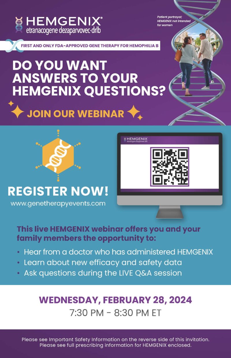 CSL Behring HEMGENIX Webinar – Midwest Hemophilia Association